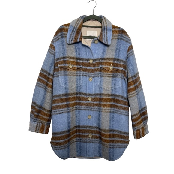 Wilfred | Jackets & Coats | Aritzia Wilfred Free The Ganna Long Plaid ...